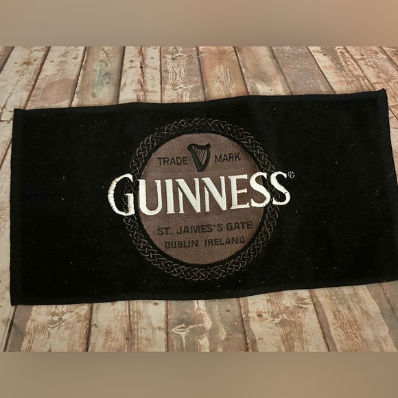 Guinness | Other | Guinness Beer Stout Ale Bar Towel Mat Man Cave Pub ...
